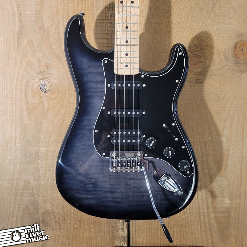 Squier Affinity Series Stratocaster Black Burst Electric | Reverb