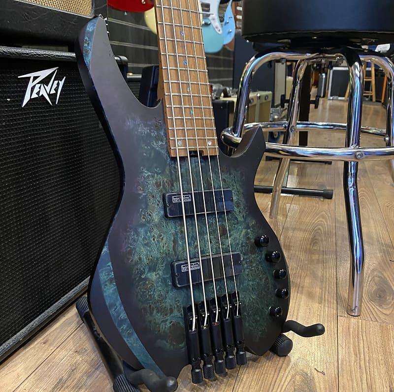 Cort SPACE-5-SDG Headless 5 String Bass - Srar Dust Green | Reverb UK