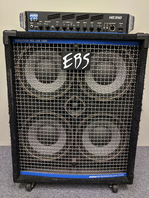 EBS 4x10 Cabinet Black/Blue | Reverb
