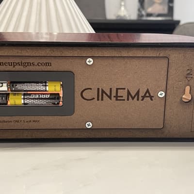 Cinema Light BATTERY POWERED 14" Sign for Home | Reverb Australia