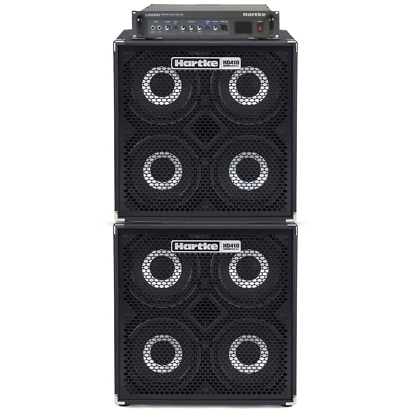 Hartke LH1000 Bass Head with Dual HD410 Bass Cabinet Full | Reverb