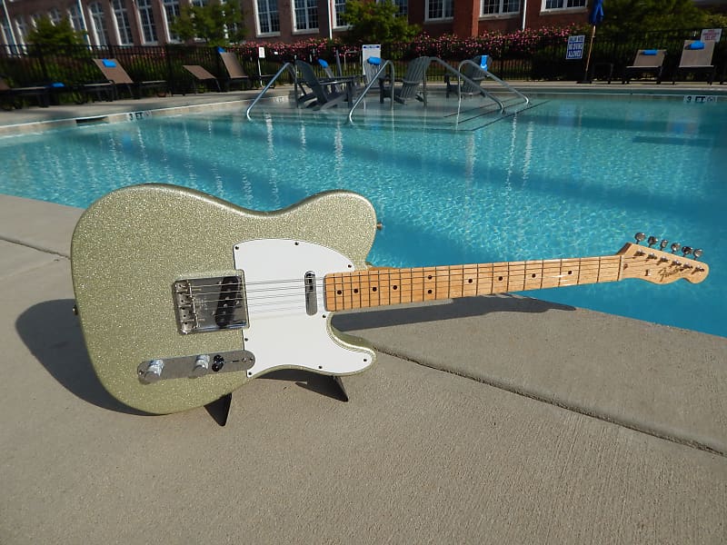 Fender Telecaster Custom Shop 1993 Silver Sparkle Tele | Reverb