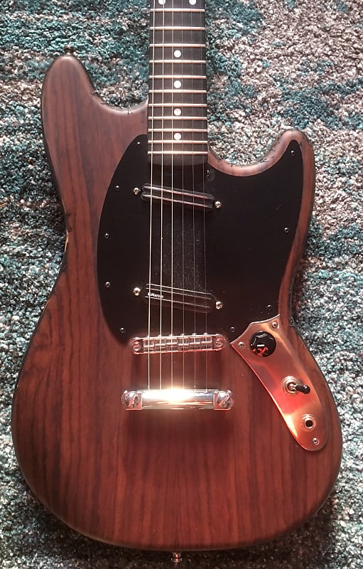 Warmoth Mustang *Rosewood top* + Ebony fretboard | Reverb