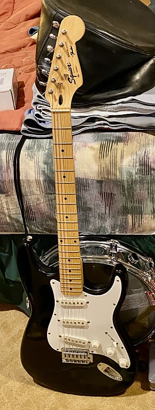 1993 Squier Stratocaster VN3 Serial No. Black Logo MIK | Reverb