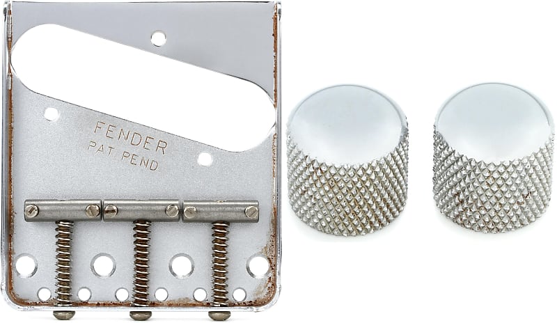 Fender Road Worn Tele Bridge Assembly Bundle with Fender Road | Reverb