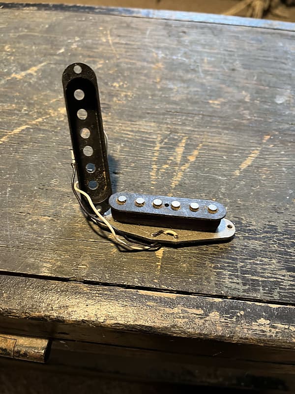 Fender strat pickup flat pole 79 - blk | Reverb