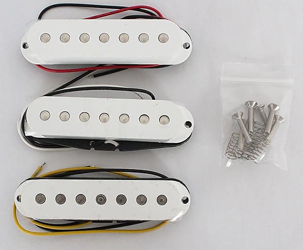 Artec 7 String Single Pickups,Flat Pole Piece top,White | Reverb UK