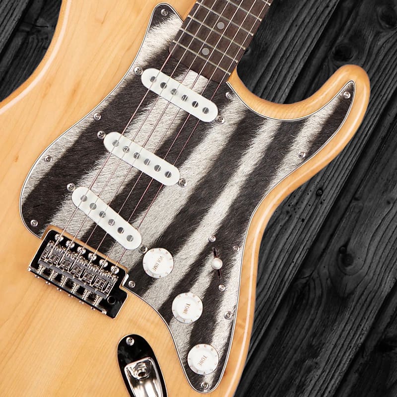 Stratocaster Zebra Fur Look Pickguard Custom Printed Reverb