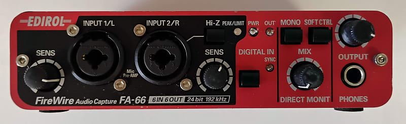Roland Edirol FA-66 Firewire Audio Interface 24bit/192khz | Reverb