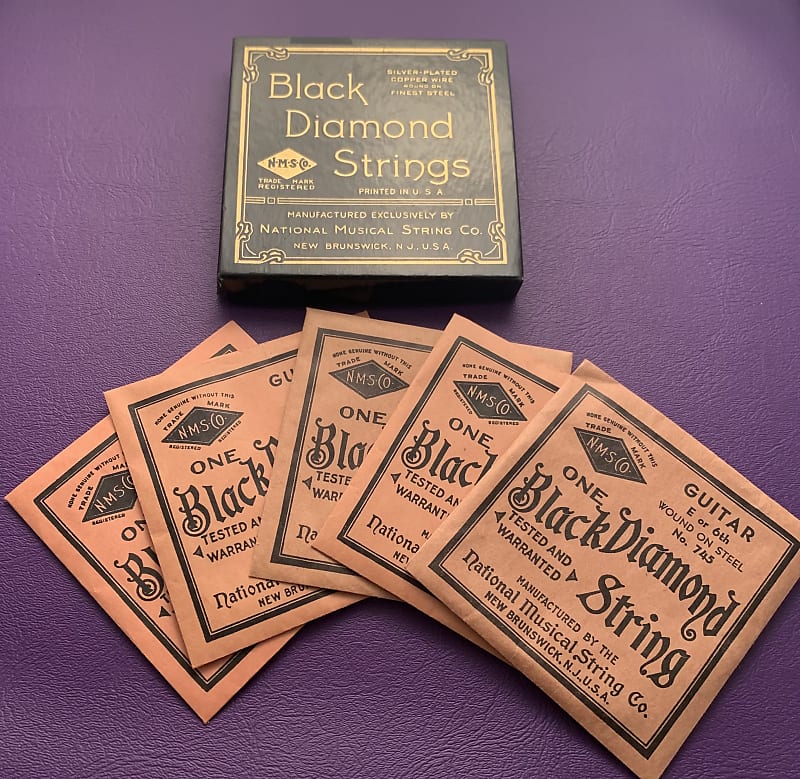 Vintage 1930s Black Diamond Strings Case Candy For Martin | Reverb