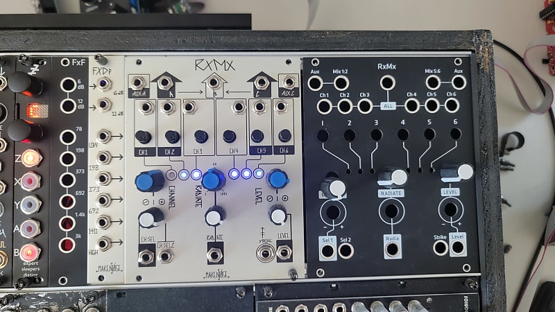 Make Noise RxMx and Fxdf with Black Panels | Reverb