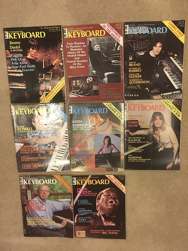 Keyboard Magazine 1980 - 8 Issues, Mar-May, Jul, Sept-Dec. | Reverb