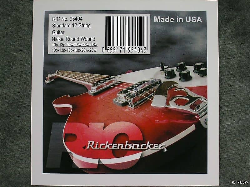 NEW PACK RICKENBACKER 12 STRINGS ELECTRIC GUITAR STRING 10-46 | Reverb