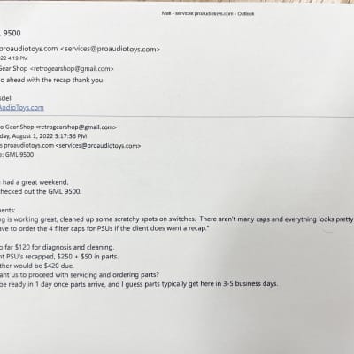 GML 9500 5-Band Stereo Mastering Parametric EQ - RARE | Reverb