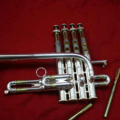 Kanstul Model 920 Bb/ A Piccolo trumpet 1998 - Silver | Reverb