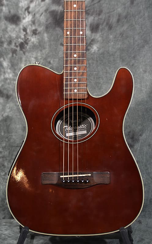 Fender Standard Telecoustic Acoustic Telecaster Root Beer w | Reverb