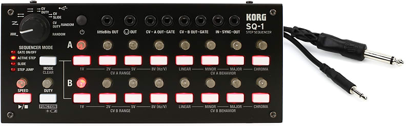 Korg SQ-1 Step Sequencer and Sync Box Bundle with Hosa | Reverb