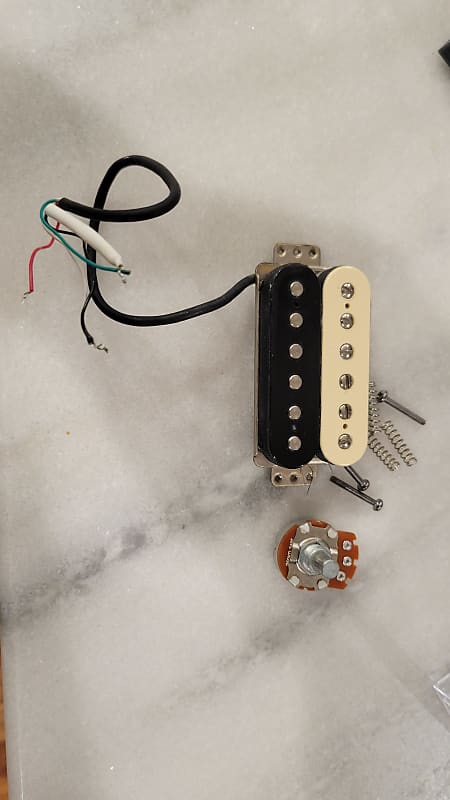 Fender Zebra Vintage Hot Humbucking Pickup - Black & White | Reverb