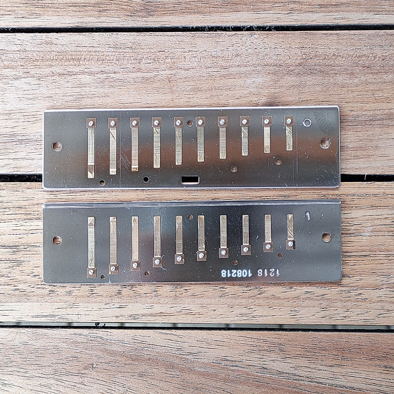 Hohner Meisterklasse MS Reed Plates, Key Of A, 1.05mm | Reverb