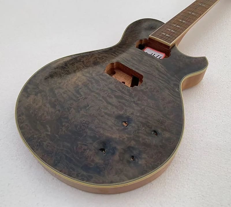 Guitar Mahogany Wood Cherry Burst Body with Maple Neck, | Reverb