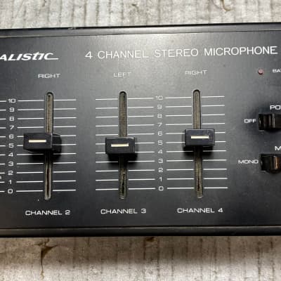 Realistic 4 Channel Stereo Mike Mixer | Reverb