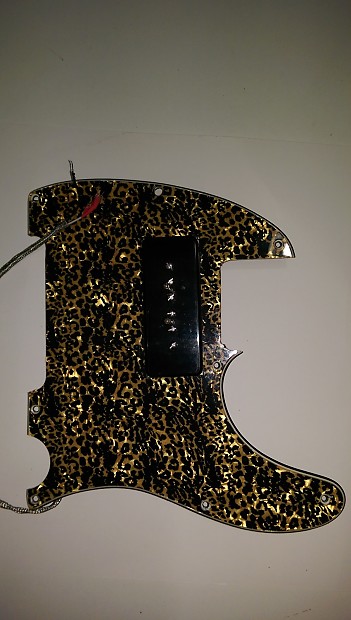 Gfs P 90 pickup leopard pickguard telecaster | Reverb