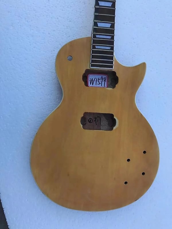 Single Cut Unfinished Les Paul LP Style Guitar Mahogany Body | Reverb