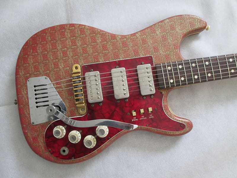 Hofner 173 c.1965 - Embossed Red / Gold Vinyl. | Reverb