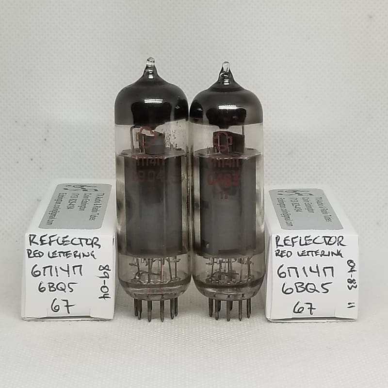 Reflector 6BQ5 Gray Plates Perfectly Matched Pair NOS EL84 | Reverb