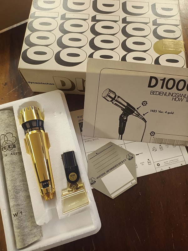 AKG D1000C GOLD New old stock!! (David bowie ziggy's | Reverb