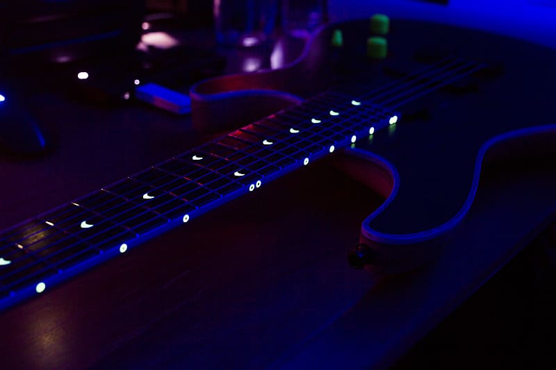 Glow in the dark fret markers and sidedots set (Moon Arrows) | Reverb