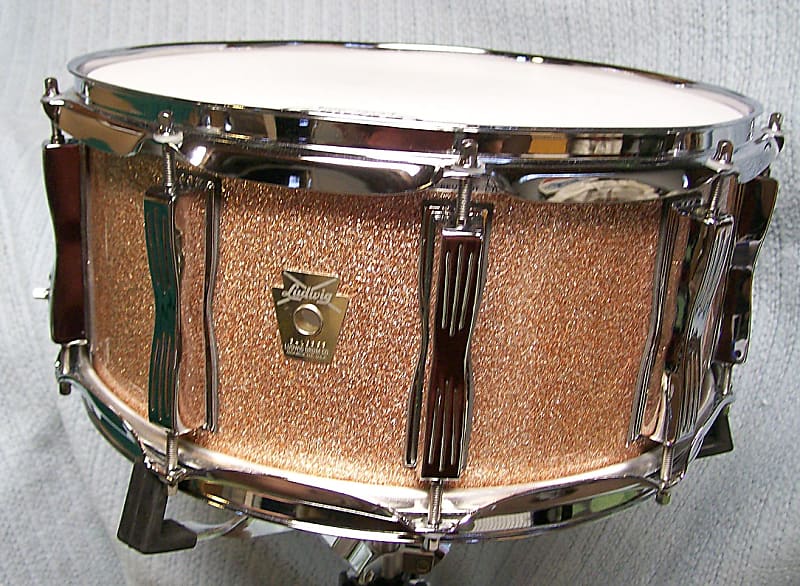 Ludwig Classic Maple Snare Drum 6.5 x 14 Champagne Sparkle | Reverb