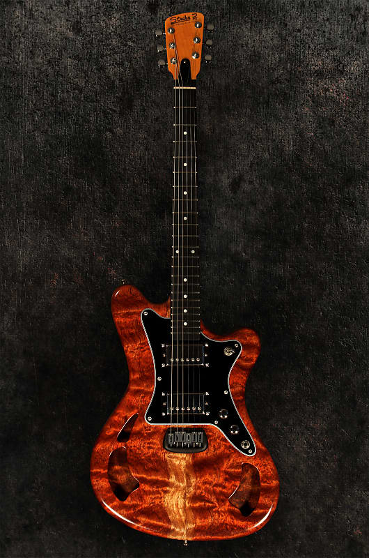 Strike 2 Guitars Airo Semi-Hollow Quilted Bubinga Guitar | Reverb