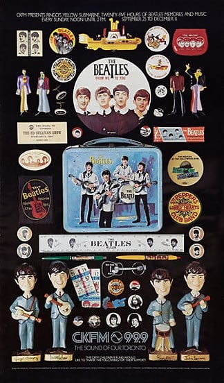 *Rare* - Beatles Promo Poster from CKFM Toronto, 1983 | Reverb