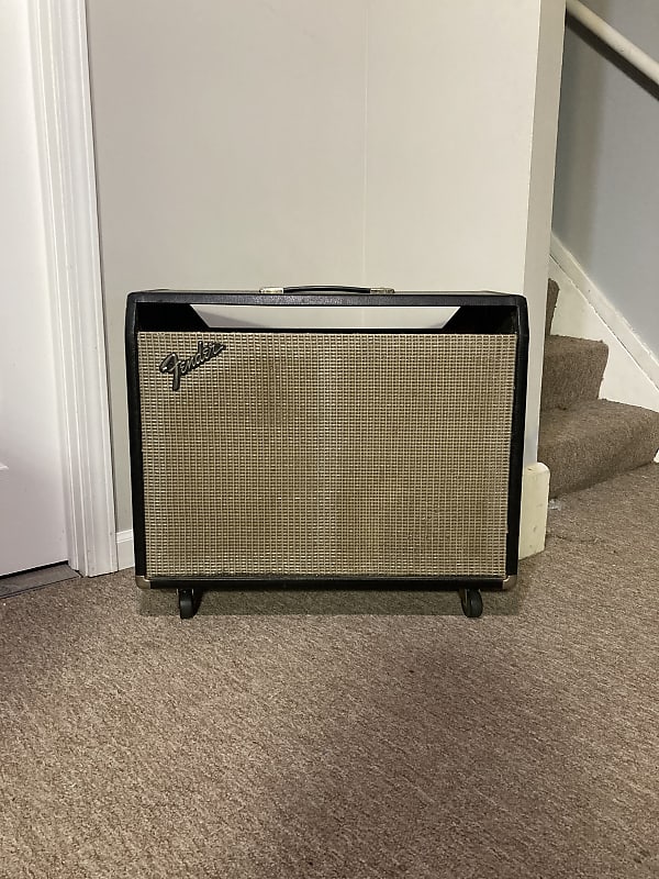 Fender Twin reverb 1975 original cab and speakers - Silver | Reverb