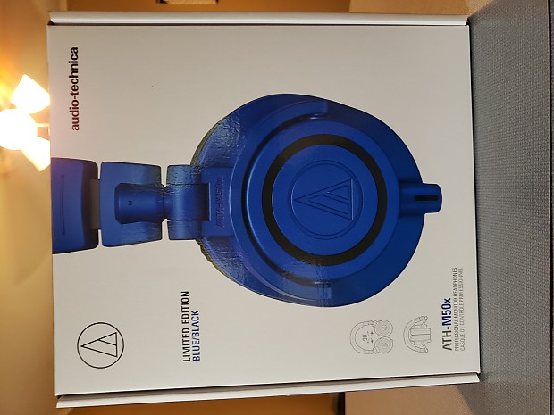 BRAND NEW! Audio-Technica ATH M50x Limited Edition Blue/Black | Reverb