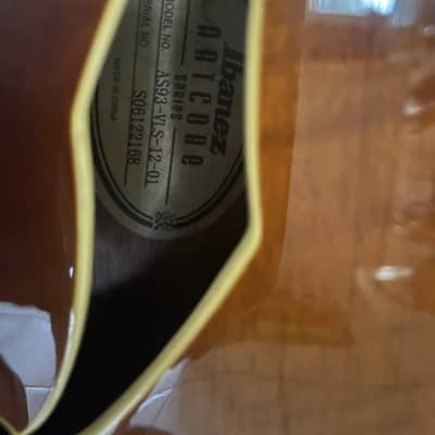 2006 Ibanez AS93-VLS Artcore Expressionist Violin Sunburst | Reverb