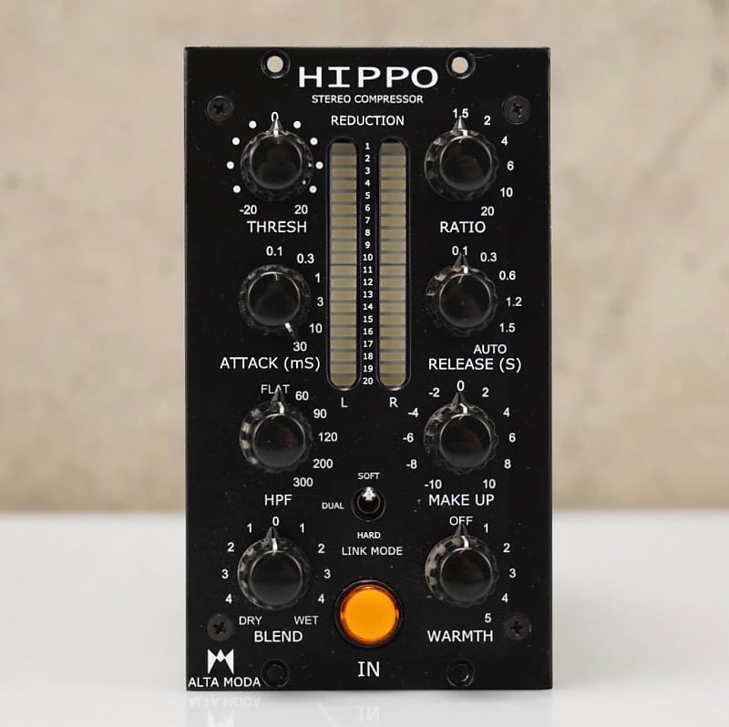 Alta Moda Hippo Double Wide 500-Series Stereo VCA Compressor | Reverb