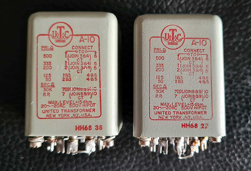 VINTAGE PAIR UTC A-10 Transformer Audio Input Transformer | Reverb