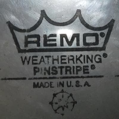 Remo 14" weatherking pinstripe snare drum | Reverb