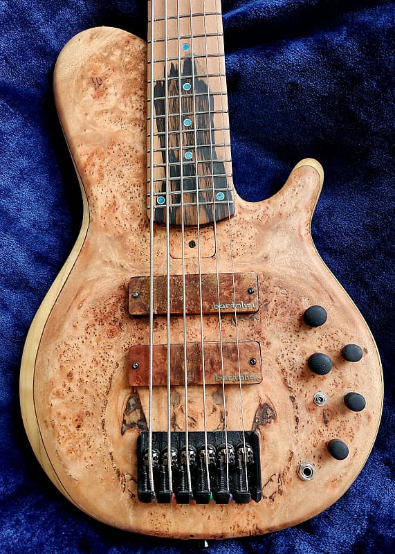 SJ Custom Guitars 6 String Bass, Open Pore,hipshot Tuners, | Reverb