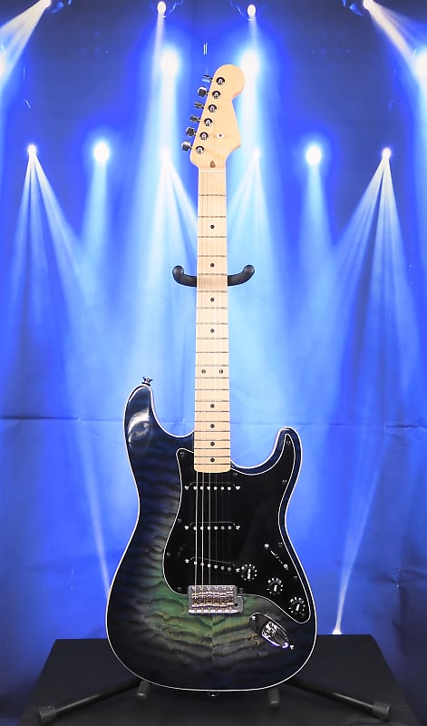 beautiful custom strat style guitar with the best of | Reverb
