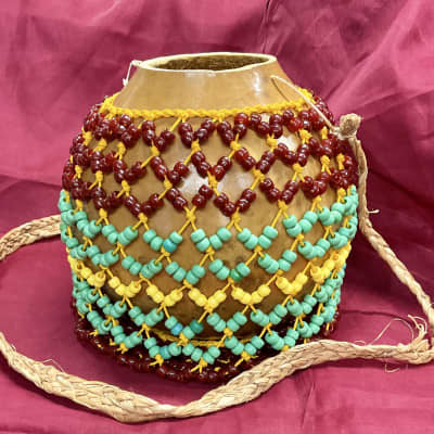 African Gangan Talking Drum w/ Stick | Reverb