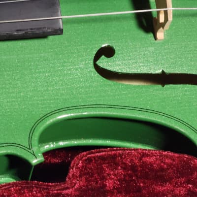 No Name 4/4 Metallic Green Violin 2020's - with Case and Bow | Reverb