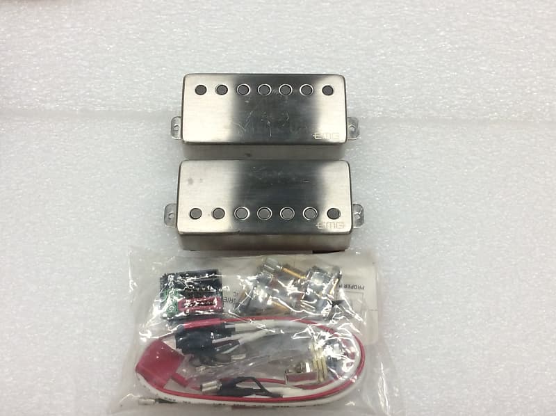 EMG 66 7H 57 7H Chrome active 7 string guitar humbucker | Reverb