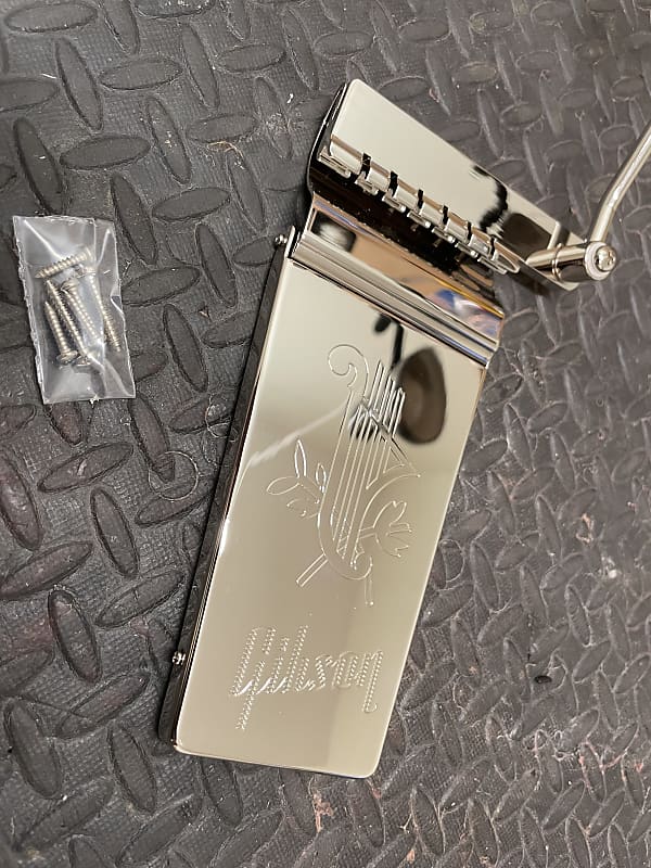 Gibson Vibrola maestro Lyre tremolo long tailpiece Nickel | Reverb