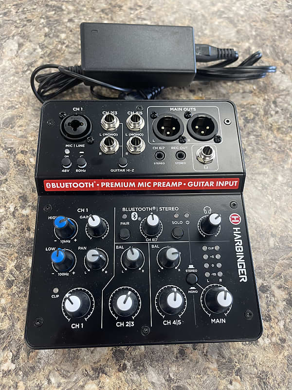 Harbinger LV7 BLUETOOTH PREMIUM MIC PREAMP GUITAR INPUT 2023 | Reverb