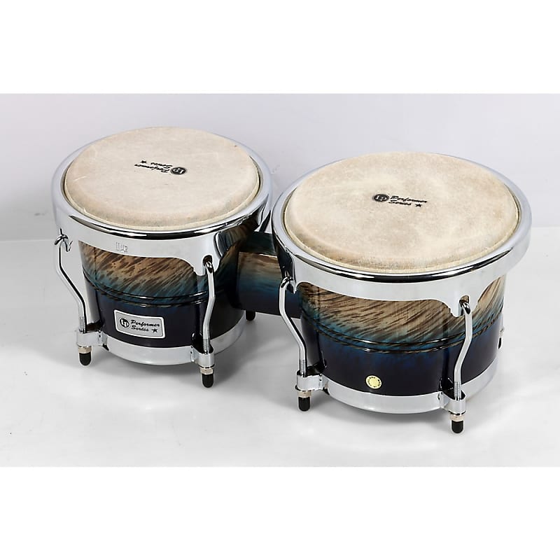 LP Performer Series Bongos with Chrome Hardware Regular Blue | Reverb