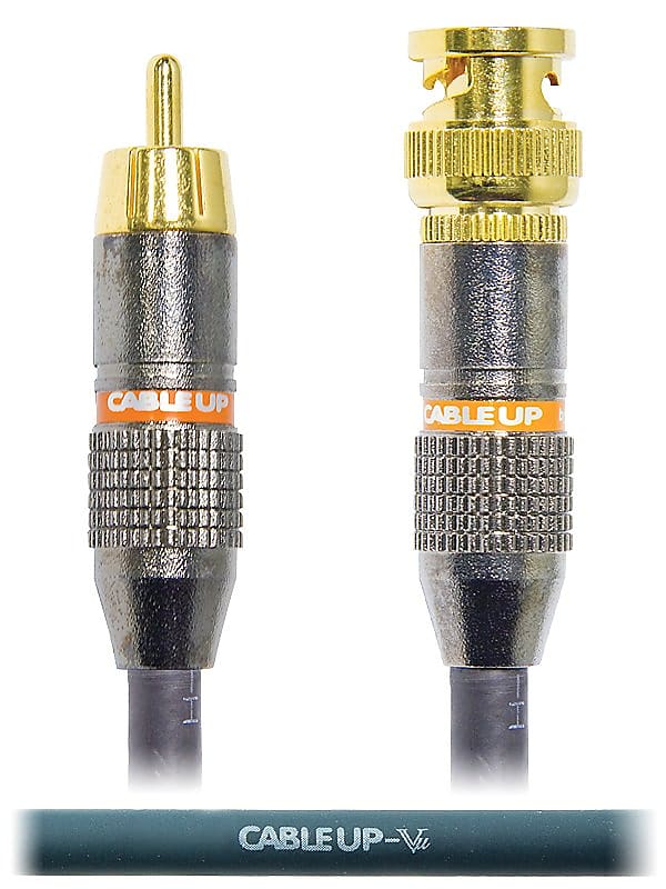 Cable Up RM-BNC-15 15 ft 75 Ohm RCA Male to BNC Video Cable | Reverb