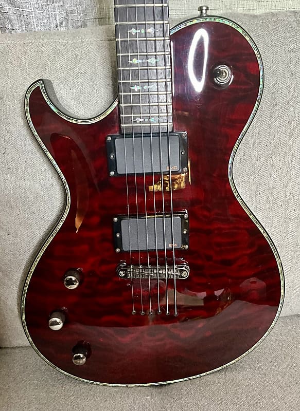 2009 Schecter Hellraiser solo 6 left handed quilt top | Reverb
